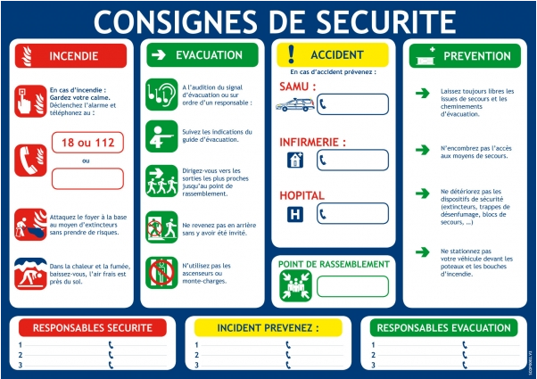 CONSIGNE SECURITE EXTINCTEUR